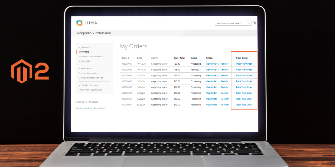 Magento 2: Add Track Order link with the Order on Order History Page ...