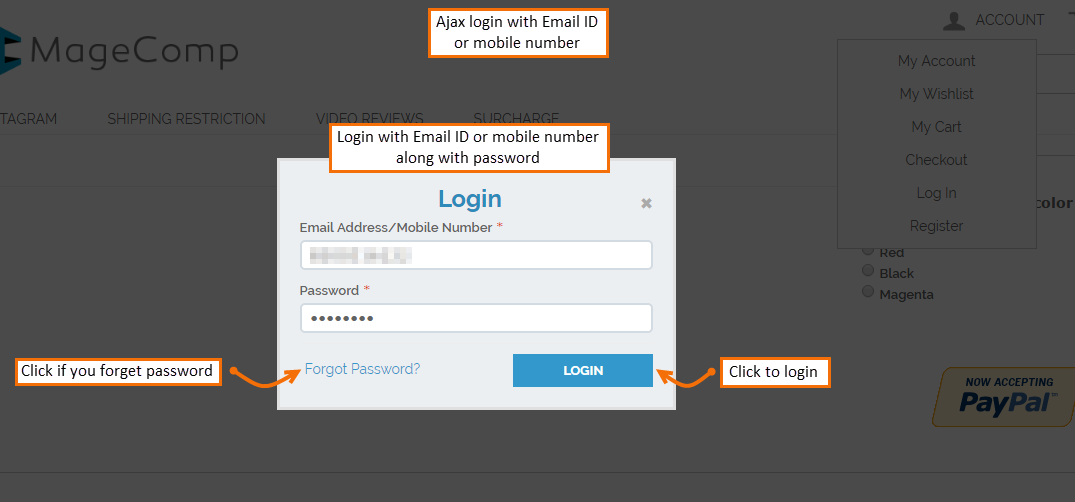 Magento Mobile Login, Secured OTP Login with Mobile Number | MageComp