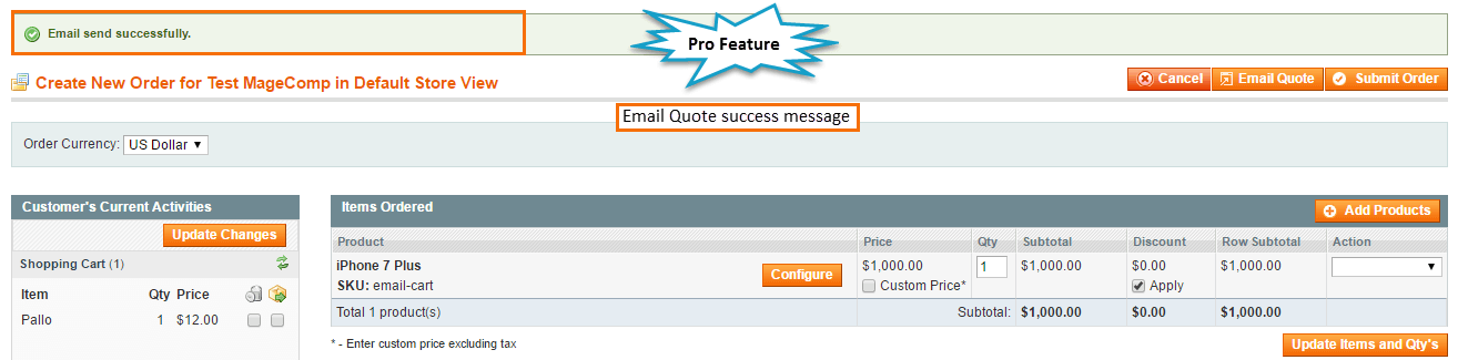 Magento Email Quote Create Send Manage Magento Quotations Extension Magecomp
