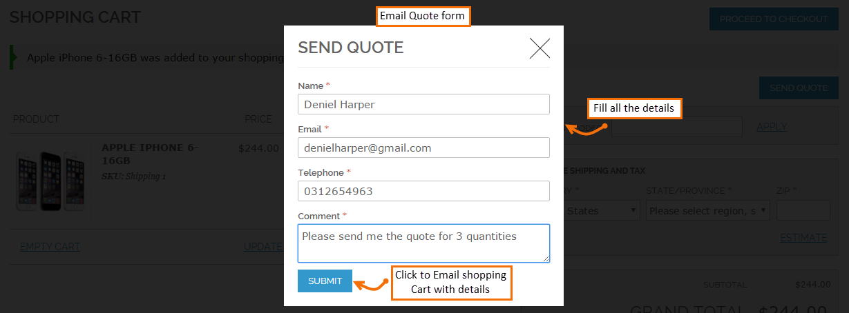 Magento Email Quote Create Send Manage Magento Quotations Extension Magecomp