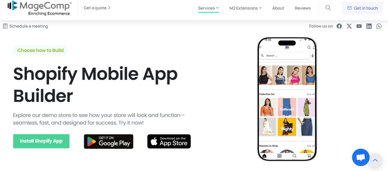 Shopify Mobile App Builder by MageComp | Convert Online Store to App