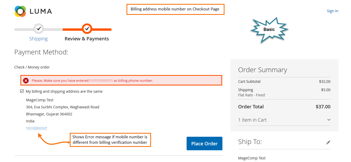 Different Mobile Number Error Support Portal For Magento Extensions And Services