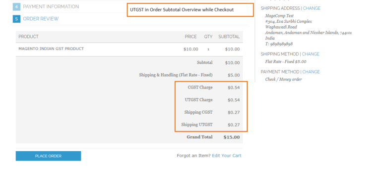 UTGST in Order detail Pages - Support Portal for Magento Extensions ...