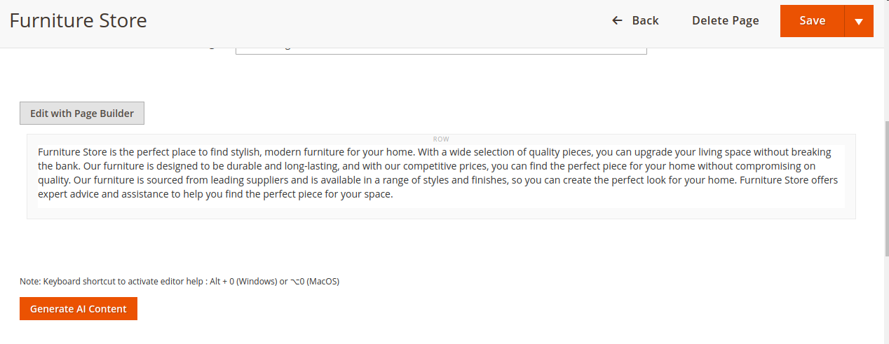 Cms Page Description Magento 2 Chatgpt Ai Pro Extension